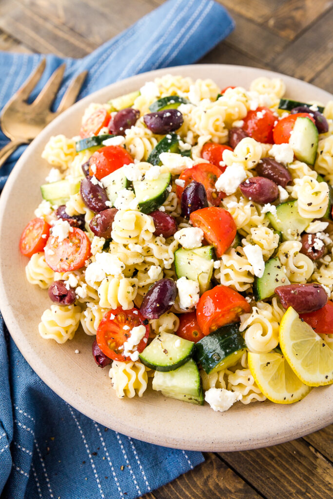 Greek Pasta Salad - Easy Peasy Meals