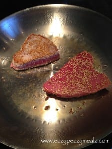 Seared Ahi Kale Salad - Easy Peasy Meals