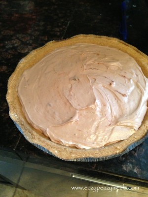 Chocolate Marshmallow Cream Cheese Refrigerator Pie - Easy Peasy Meals