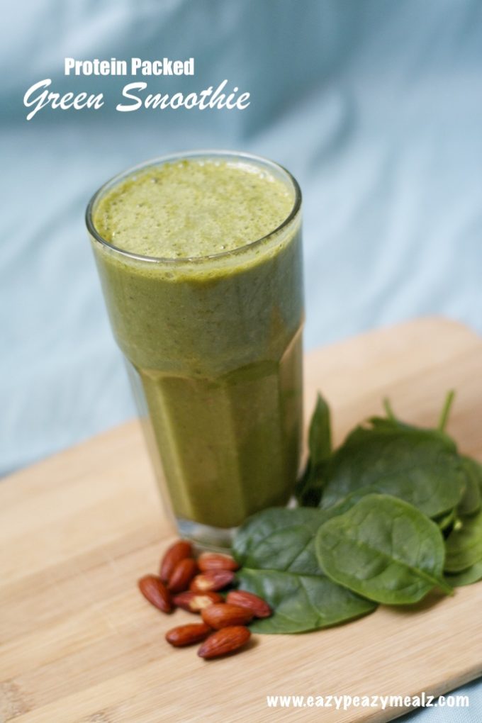 Protein Packed Green Smoothie - Easy Peasy Meals