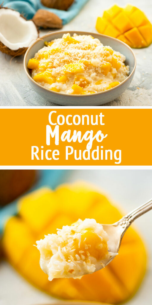 Coconut Mango Rice Pudding (Dairy Free) - Easy Peasy Meals