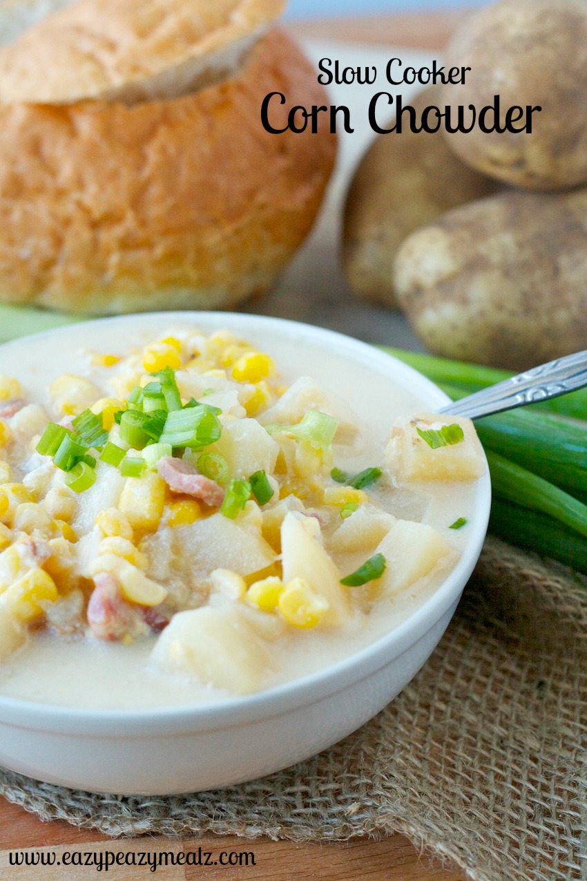 Slow Cooker Corn Chowder - Easy Peasy Meals
