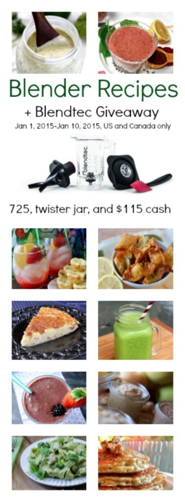 Blender Recipe Roundup + Blendtec Giveaway - Easy Peasy Meals