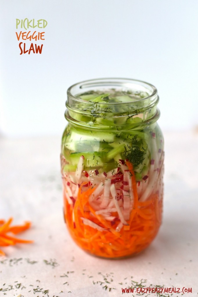 Pickled Veggie Slaw - Easy Peasy Meals