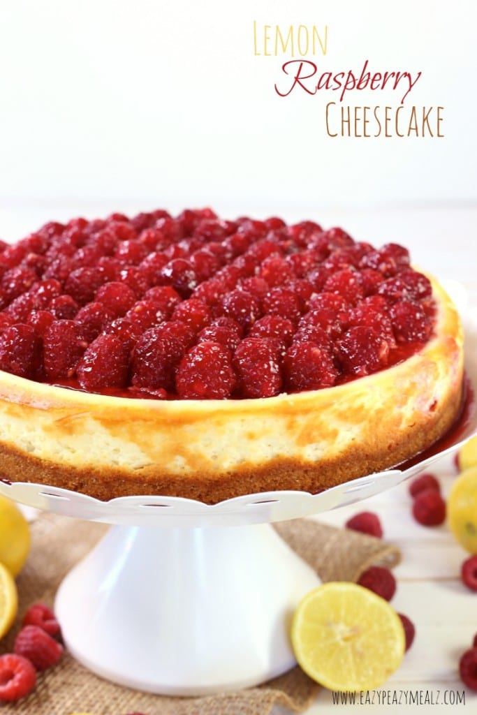 Lemon Raspberry Cheesecake - Easy Peasy Meals