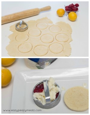 Lemon Raspberry Shortbread Ice Cream Cookie Sandwich - Easy Peasy Meals