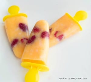 Creamy Orange Raspberry Popsicles - Easy Peasy Meals