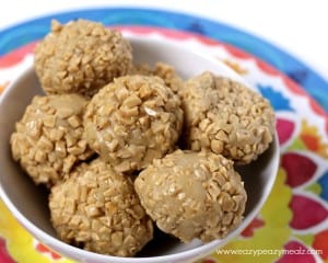 Toffee Brickle Cookie Dough Bites + Road Trip Snack Necklaces - Easy ...