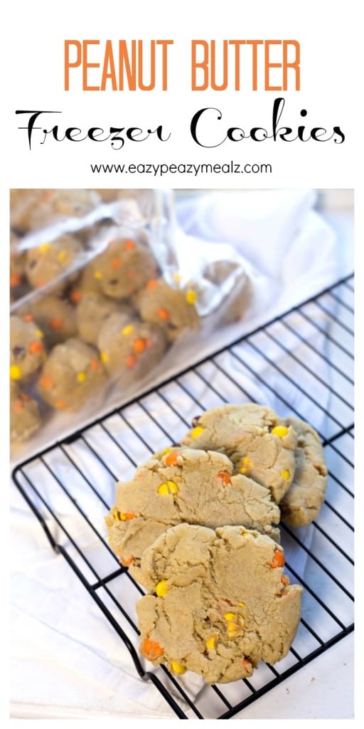 Peanut Butter Freezer Cookies - Easy Peasy Meals