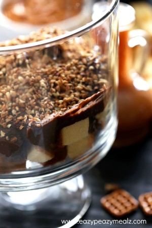 Turtle Pound Cake Trifle - Easy Peasy Meals