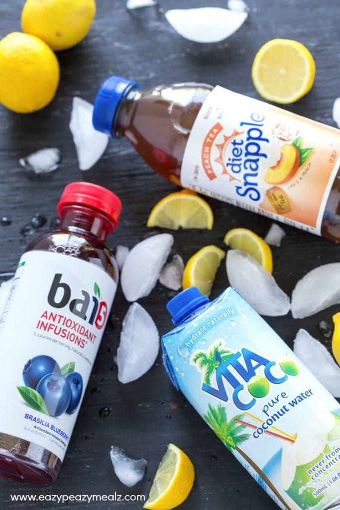 Blueberry Coconut Peach Frozen Lemonade - Easy Peasy Meals