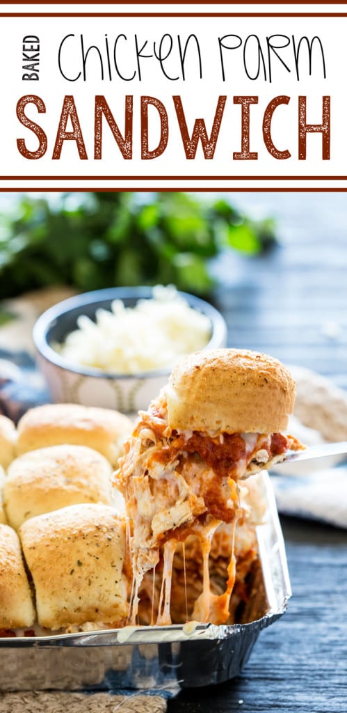 Baked Chicken Parm Sandwiches - Easy Peasy Meals