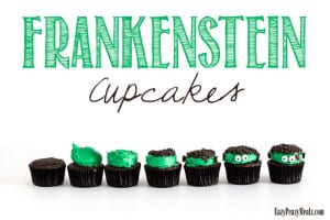 Frankenstein Cupcakes - Easy Peasy Meals