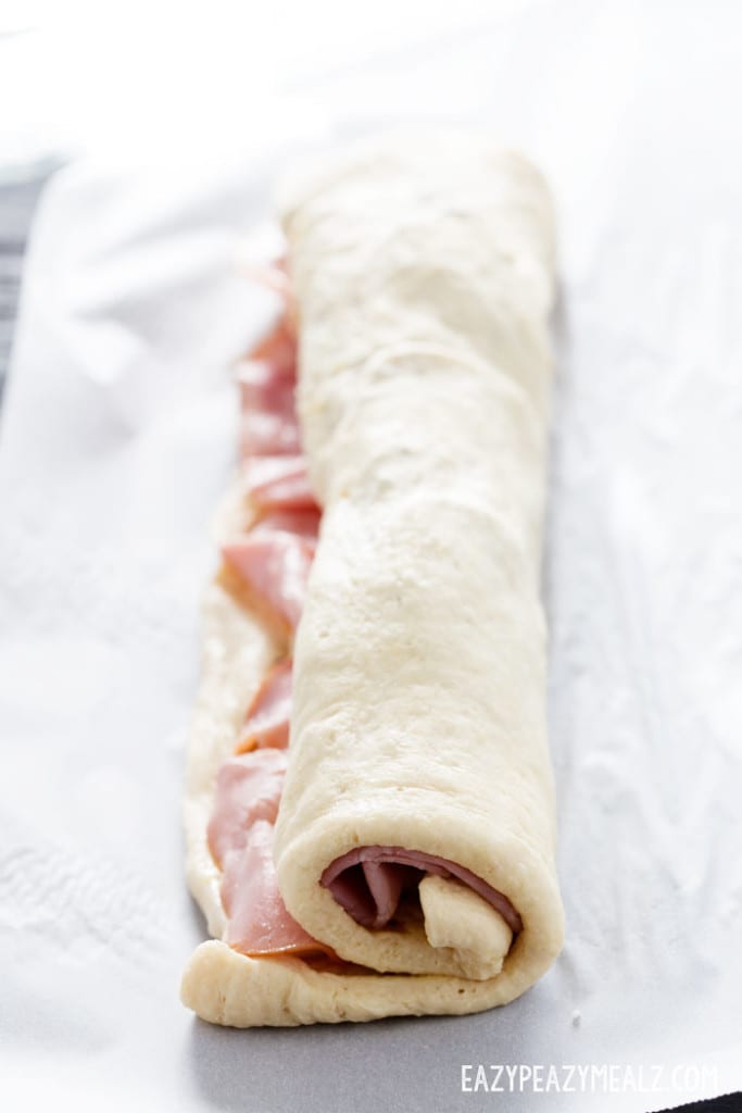 Ham and Havarti Roll-ups with Honey Mustard Sauce - Easy Peasy Meals