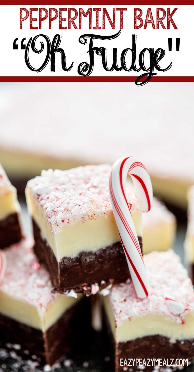 Peppermint Bark "Oh Fudge!" - Easy Peasy Meals