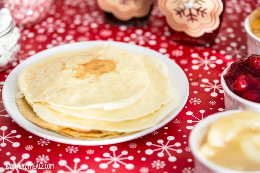 Caramel and Cookie Butter Crepes - Easy Peasy Meals