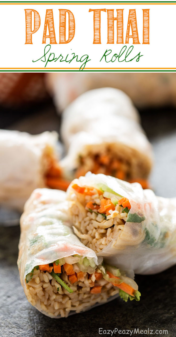 Pad Thai Spring Rolls - Easy Peasy Meals