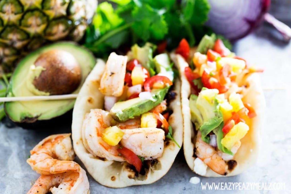 Naan Shrimp Tacos - Easy Peasy Meals