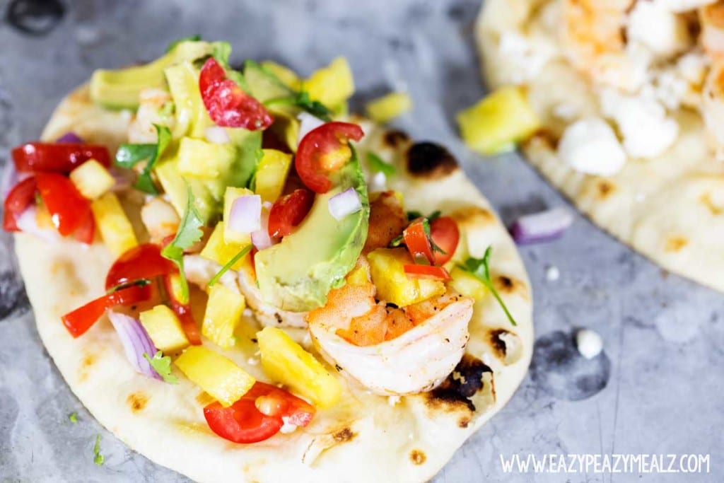 Naan Shrimp Tacos - Easy Peasy Meals