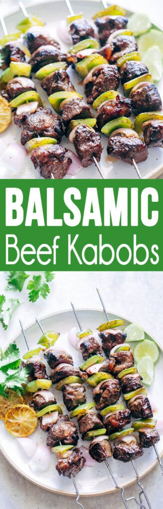 Balsamic Rosemary Beef Kabobs - Easy Peasy Meals