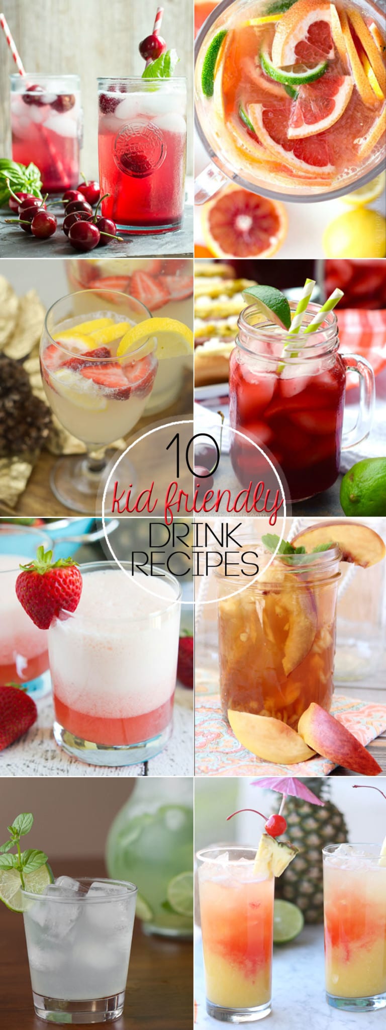 10 Kid Friendly Drinks - Easy Peasy Meals
