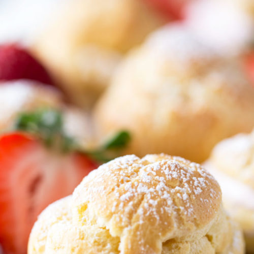 Strawberries and Cream Puffs - Easy Peasy Meals
