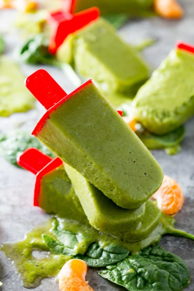 Green Smoothie Pops - Easy Peasy Meals