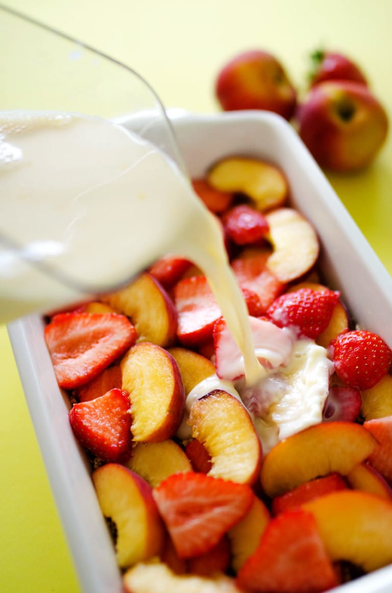 Summer Fruit Breakfast Bake - Easy Peasy Meals