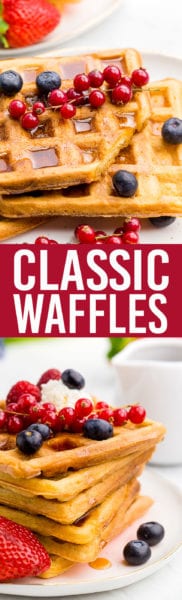Classic Waffles Recipe - Easy Peasy Meals