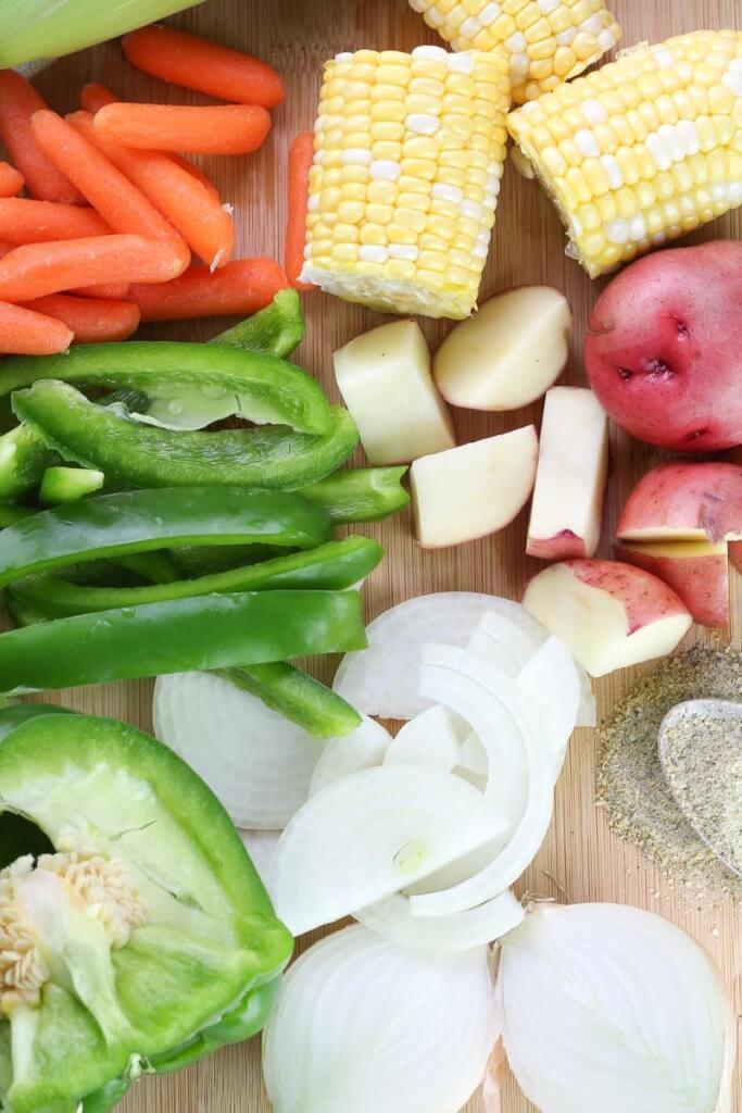 Hobo Potato Veggie Packets - Easy Peasy Meals