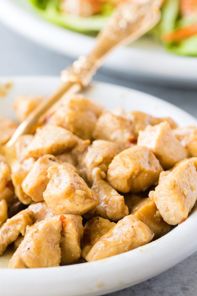 Lemon Chicken Lettuce Wraps - Easy Peasy Meals