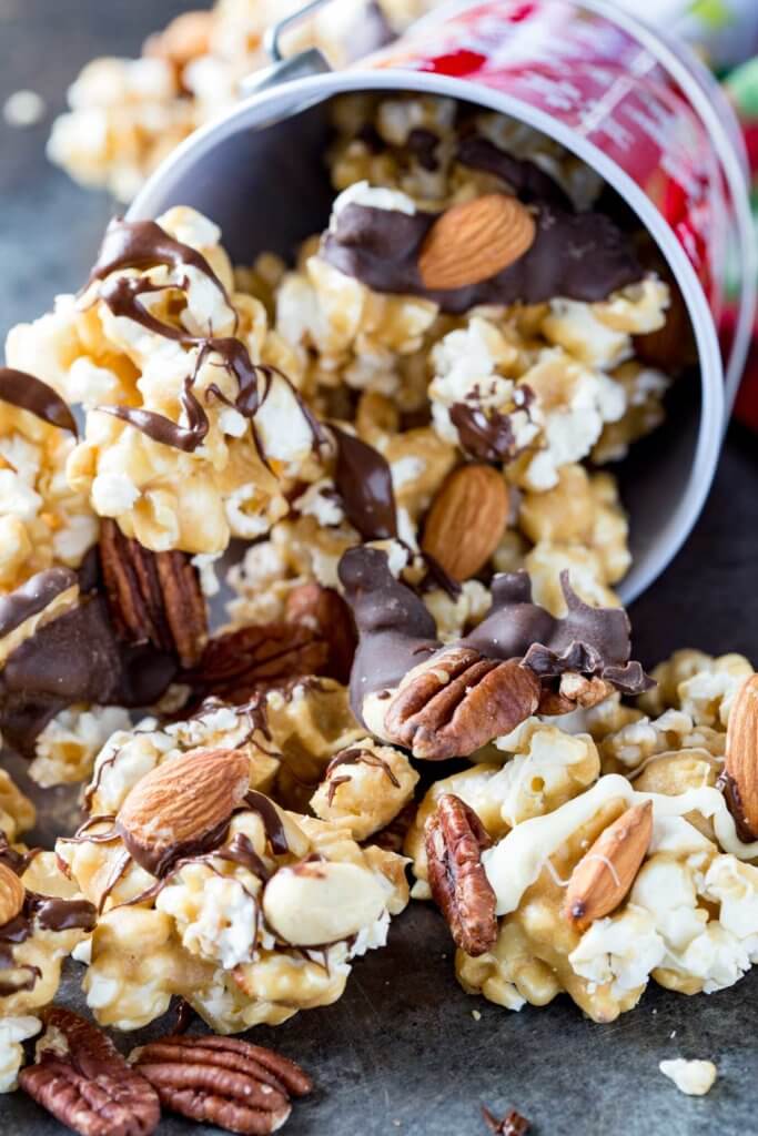 Caramel Moose Munch Fancy Popcorn - Easy Peasy Meals