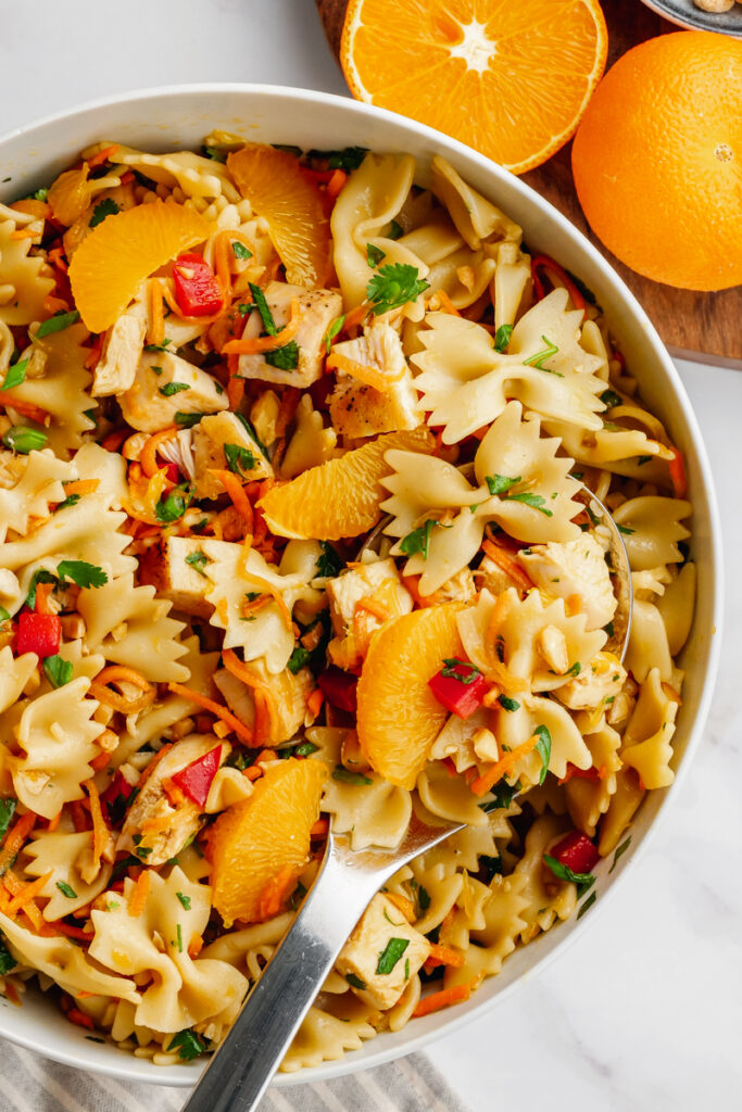 Asian Chicken Pasta Salad - Easy Peasy Meals