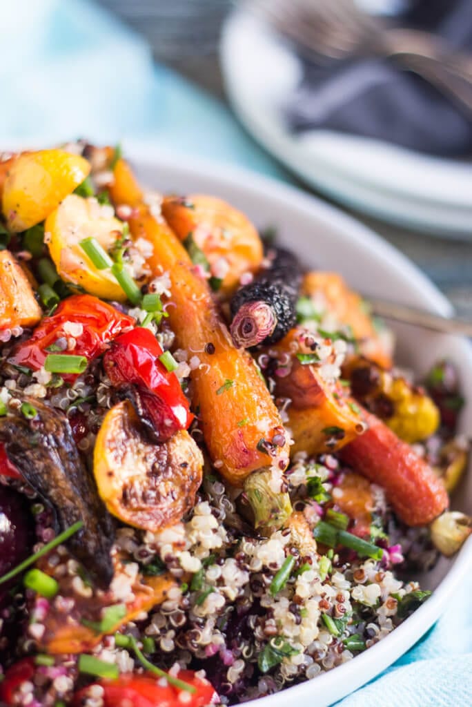 Roasted Vegetable and Quinoa Salad - Easy Peasy Meals