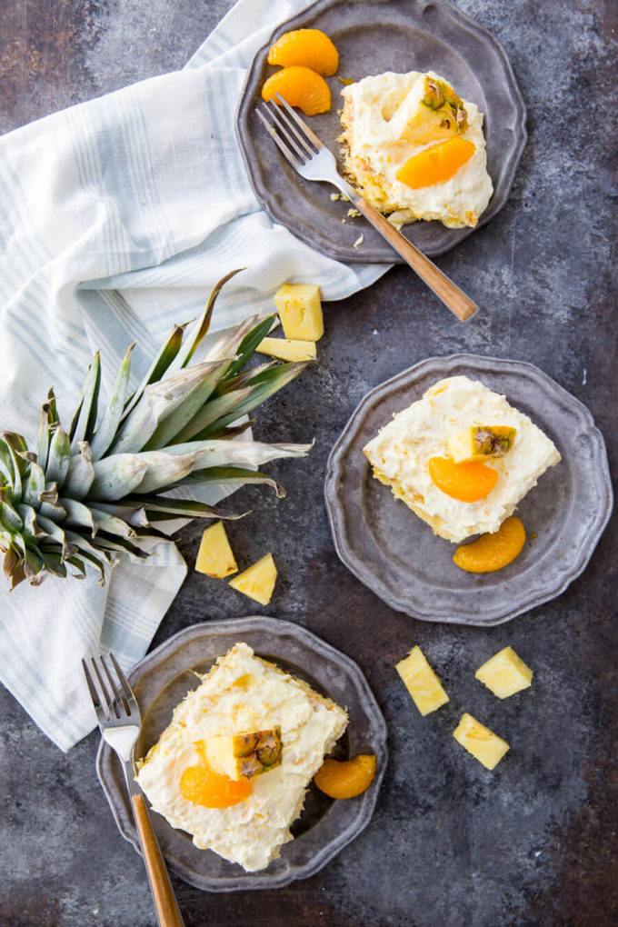 Mandarin Orange Cake With Pineapple Fluff Frosting Easy Peasy Meals