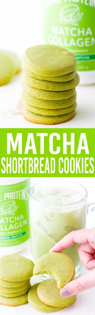 Easy Matcha Shortbread Cookies