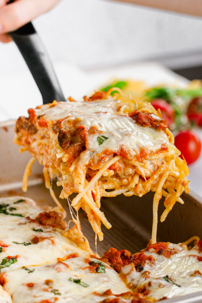 Baked Spaghetti - Easy Peasy Meals