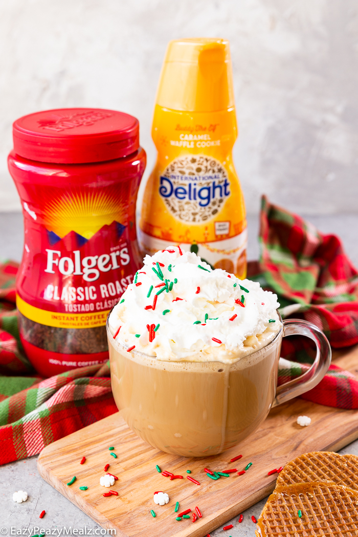 Waffle Cookie Coffee - Easy Peasy Meals