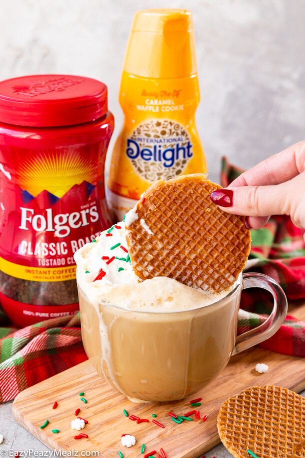 Waffle Cookie Coffee - Easy Peasy Meals