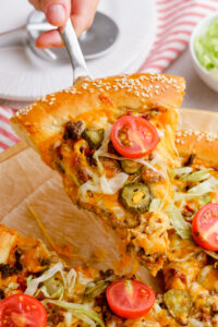 Cheeseburger Pizza - Easy Peasy Meals