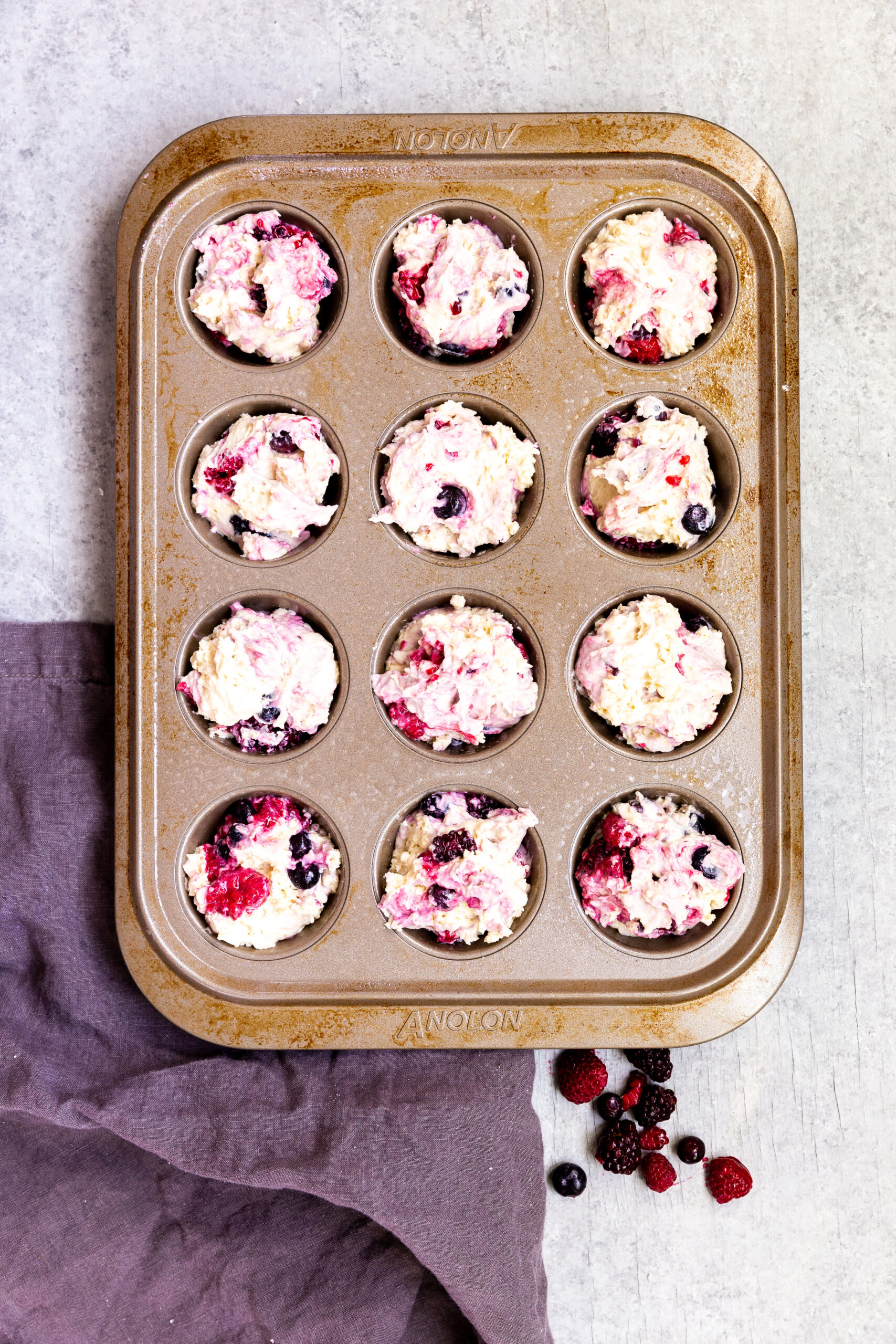 Triple Berry Muffins - Easy Peasy Meals