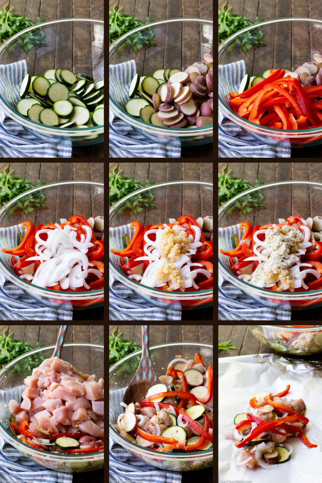 Italian Chicken Foil Packs - Easy Peasy Meals