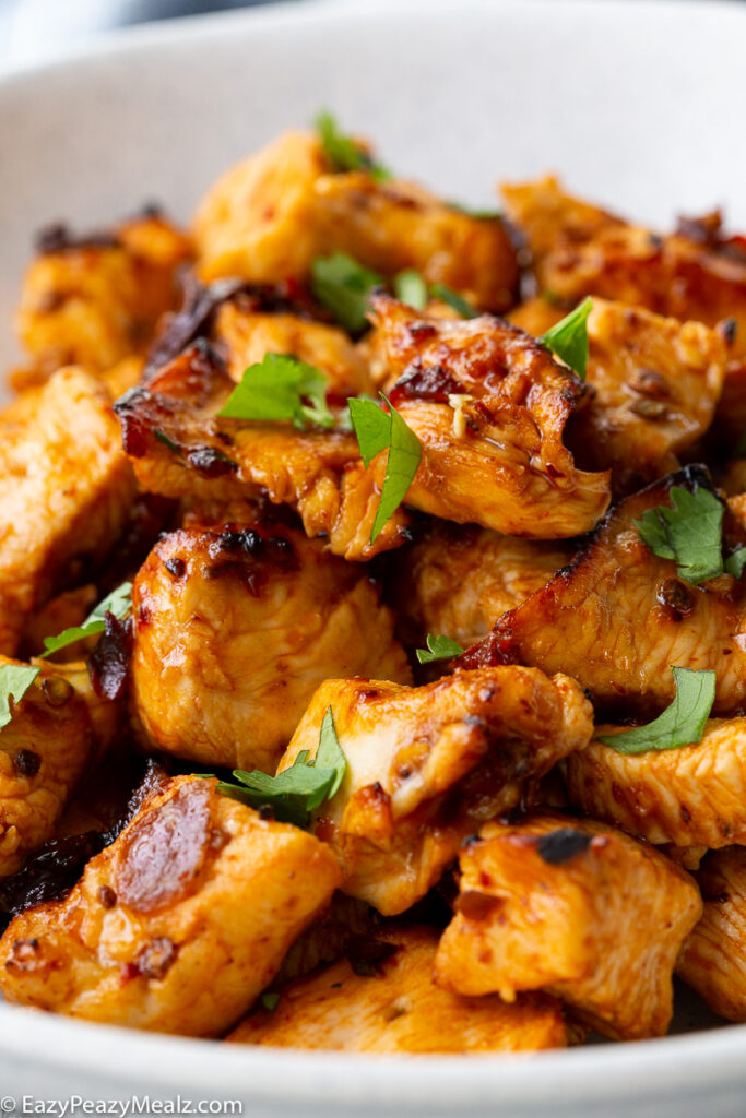 Hot Honey Chipotle Chicken Bites - Easy Peasy Meals