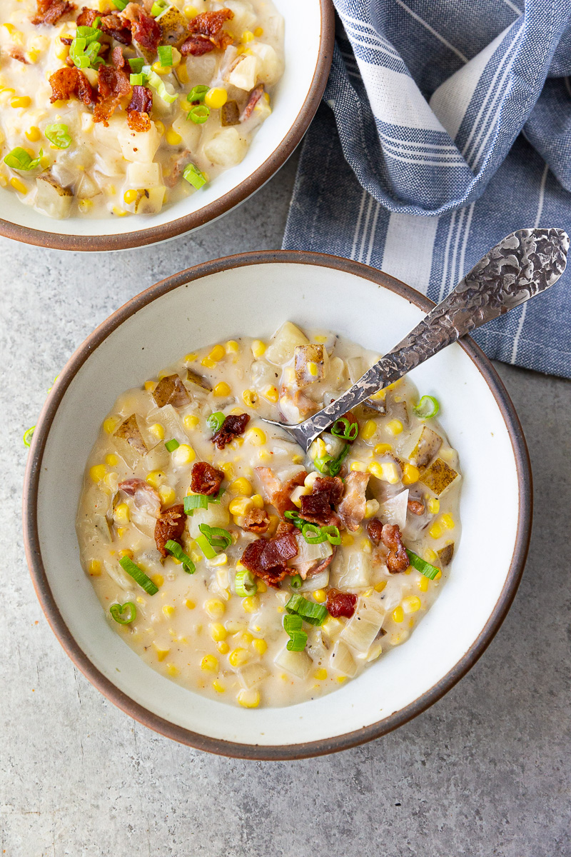Slow Cooker Corn Chowder - Easy Peasy Meals