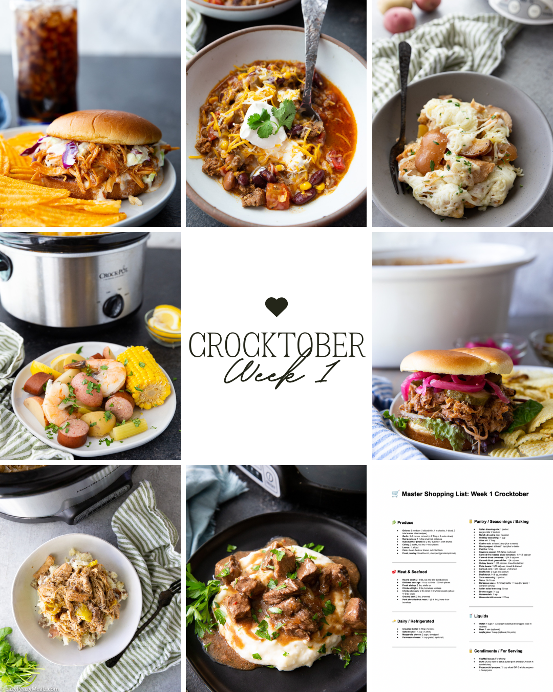 Crocktober - Easy Peasy Meals