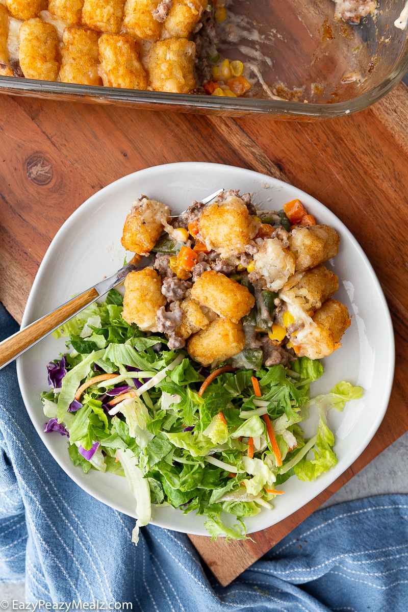 Tater Tot Casserole - Easy Peasy Meals
